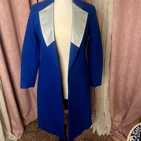 Jackets & Coats | Blue And Sliver Jacket | Poshmark
